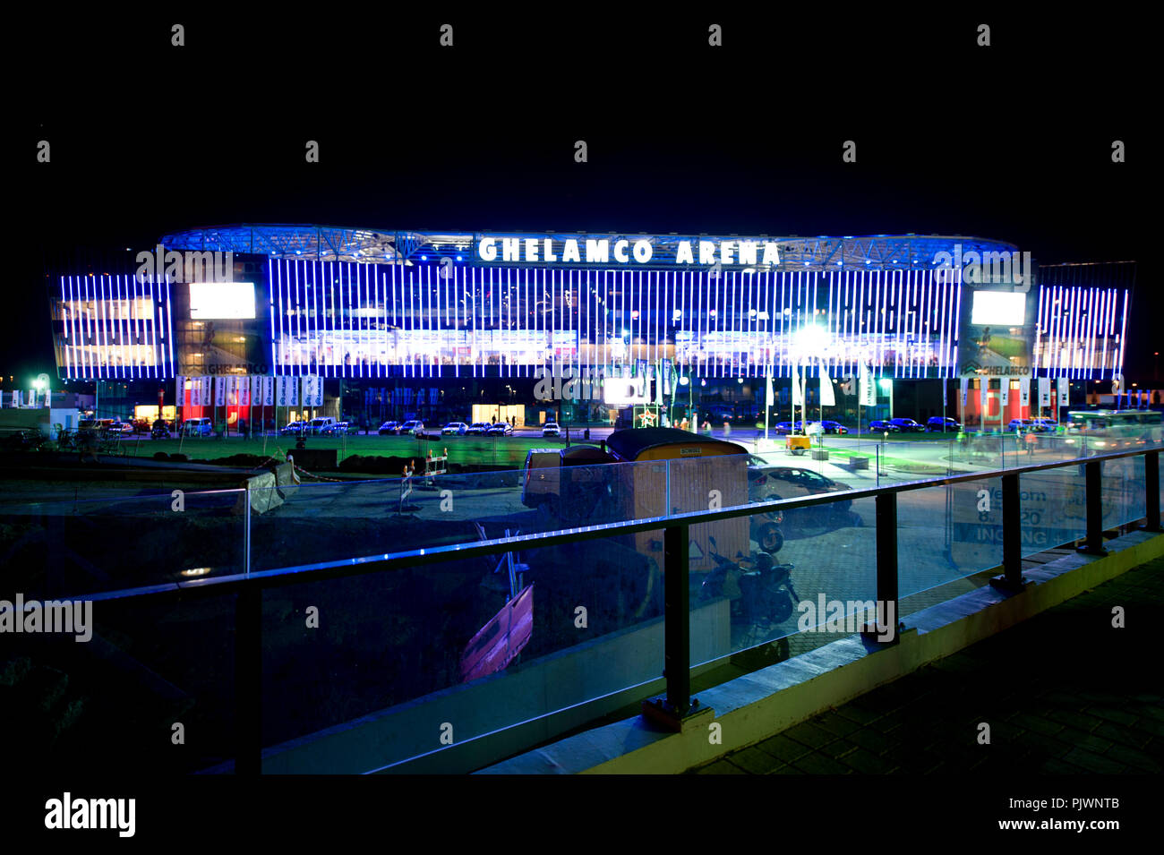 The Ghelamco Arena football stadium from football club KAA Gent in ...