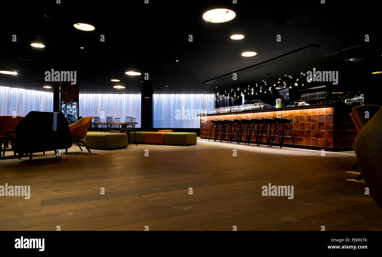 The Horseele restaurant inside the Ghelamco Arena, football stadium of ...