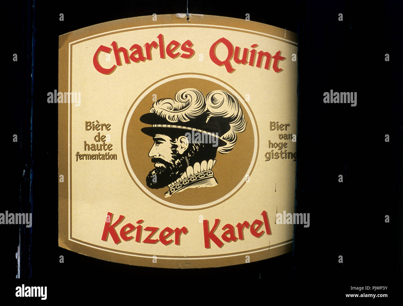 Publicity poster for the Keizer Karel / Charles Quint beer in Ghent ...