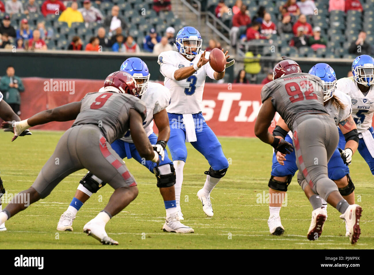Philadelphia, Pennsylvania, USA. 8th Sep, 2018. Buffalo's QB, TYREE ...