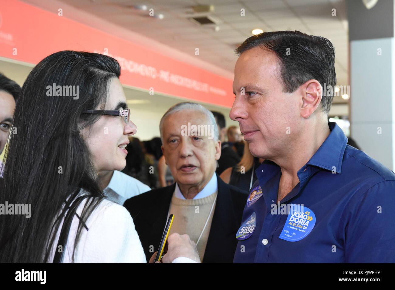 São Paulo, Brazil. 8th September 2018. João Doria, (PSDB) candidate for ...