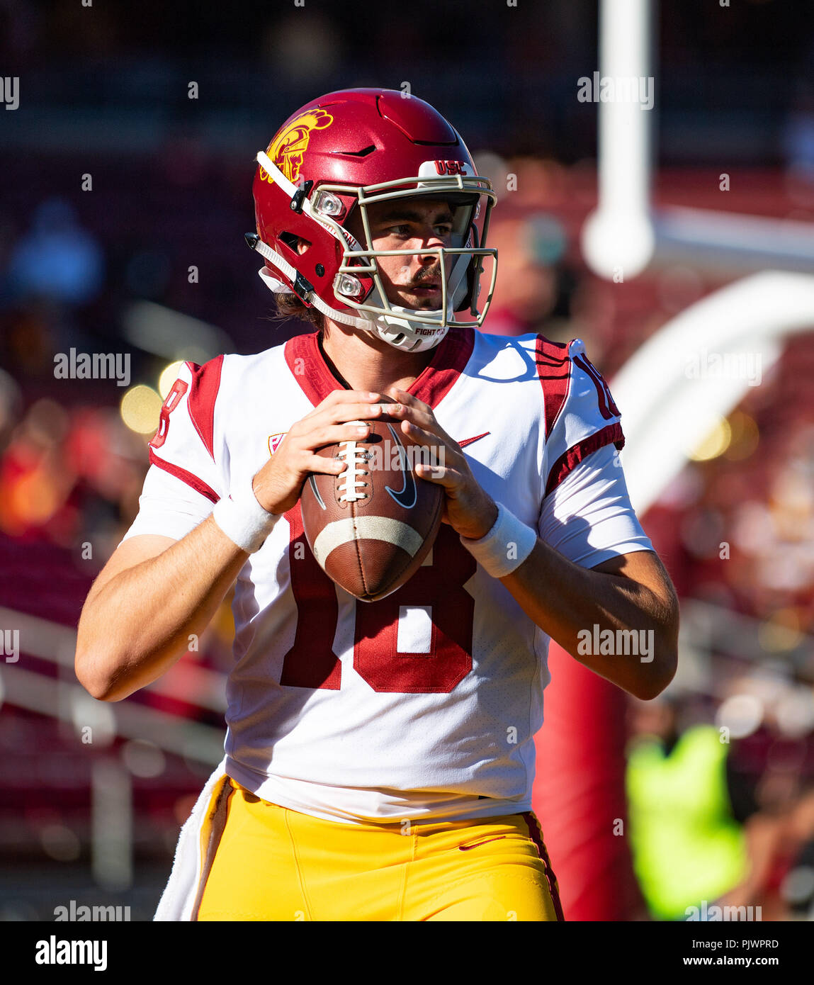 Stanford, California, USA. 08th Sep, 2018. USC Trojans quarterback JT ...