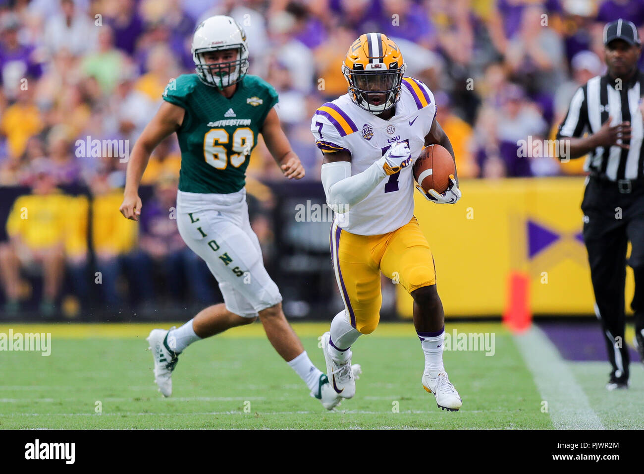 Baton Rouge, LA, USA. 8th Sep, 2018. LSU Tigers wide receiver Jonathan ...