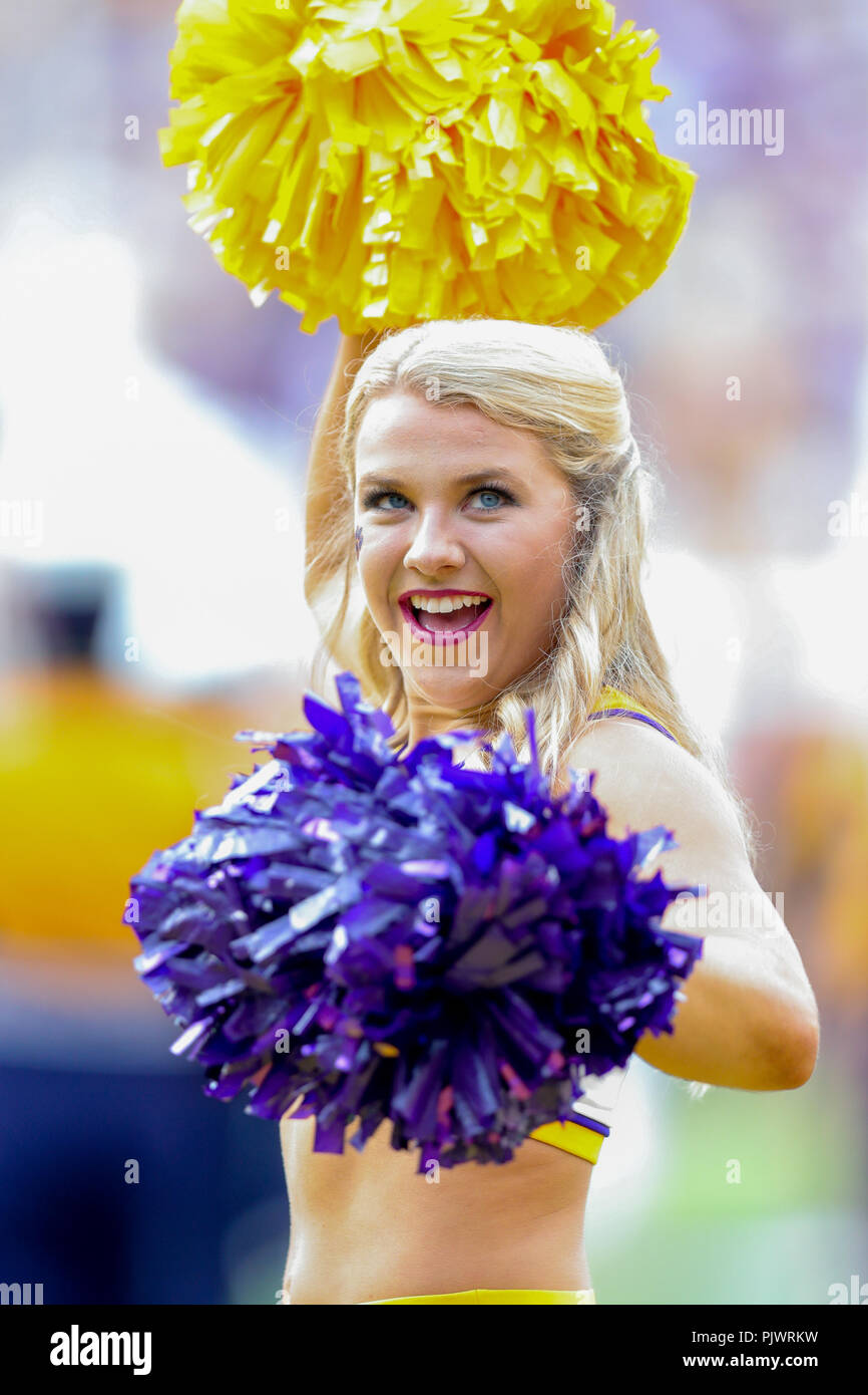 Baton Rouge, LA, USA. 8th Sep, 2018. LSU Tigers Tiger Girl performing ...
