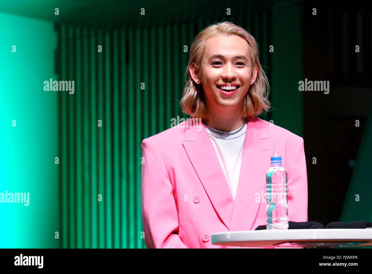 Tokyo, Japan. 8th September 2018. Japanese model Ryucheru attends the ...