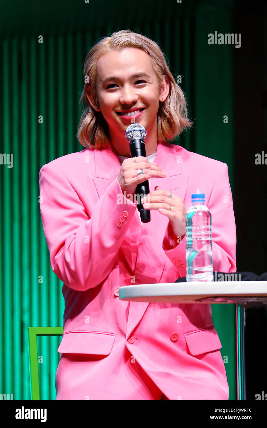 Tokyo, Japan. 8th September 2018. Japanese model Ryucheru attends the ...
