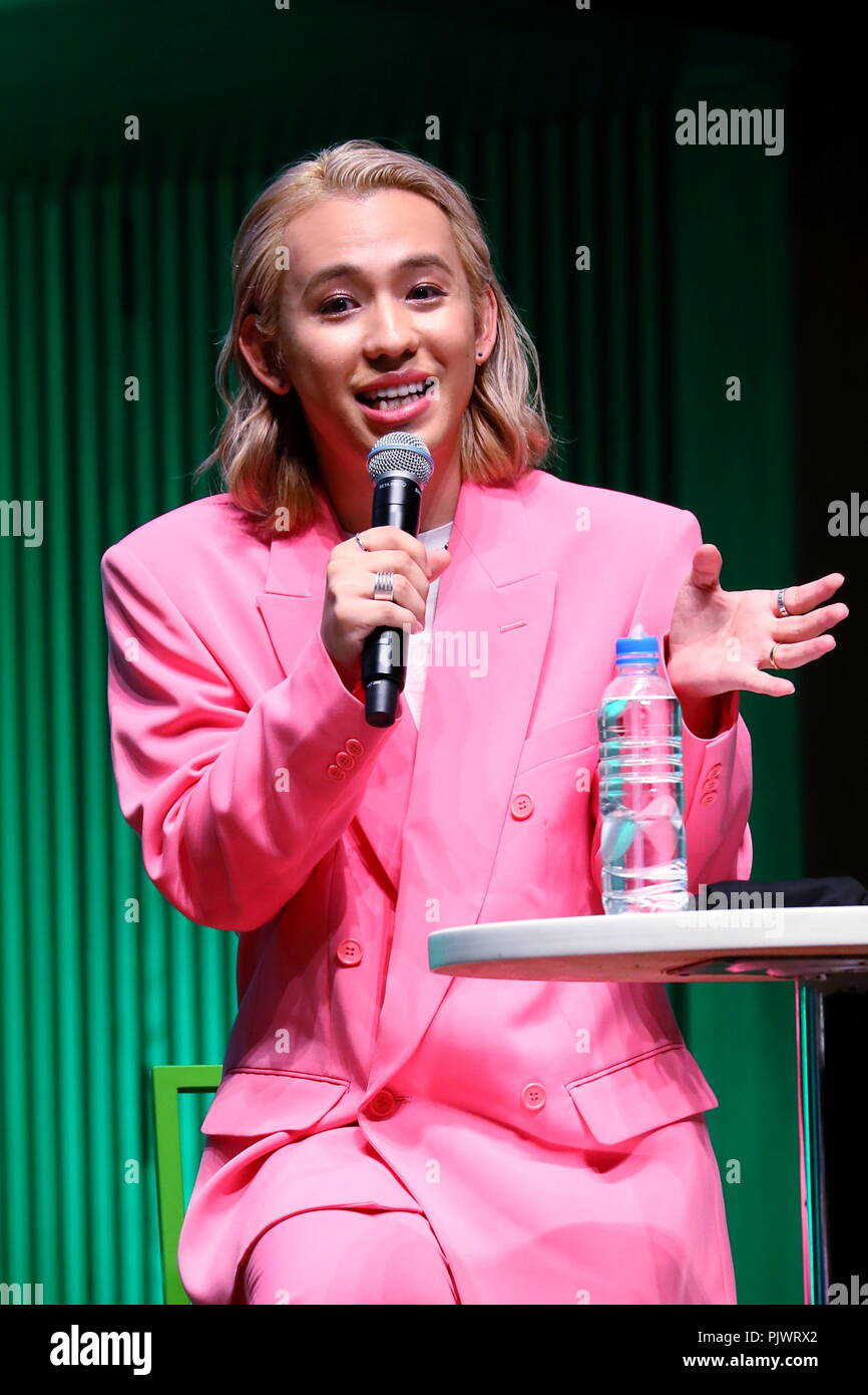 Tokyo, Japan. 8th September 2018. Japanese model Ryucheru attends the ...