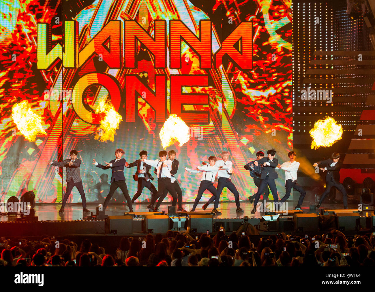 Wanna One, Sep 5, 2018 : Wanna One performs at the Super Concert of the ...