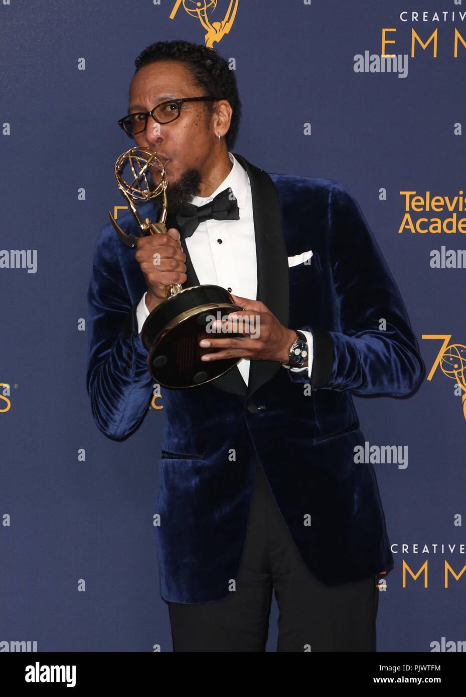 Los Angeles, Ca, USA. 8th Sep, 2018. Ron Cephas Jones in the press room at the 2018 Creative ...