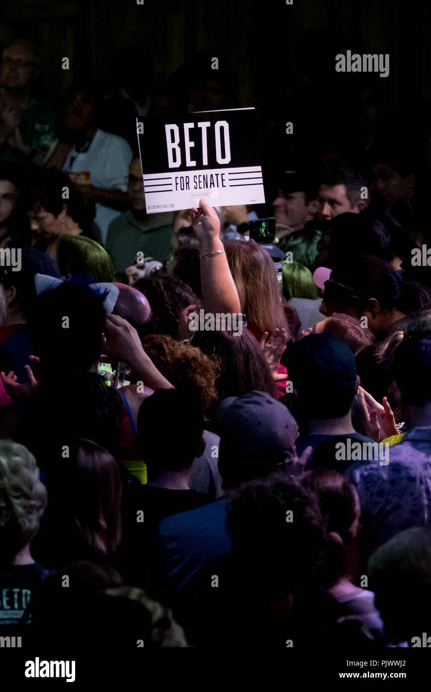 Beto O'Rourke's Supporter Holds Sign Beto for Senate at a Political ...