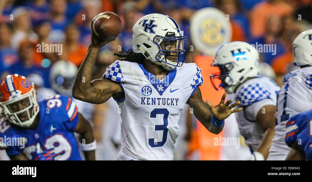 Florida, USA. 8th September 2018. Kentucky Wildcats quarterback Terry ...