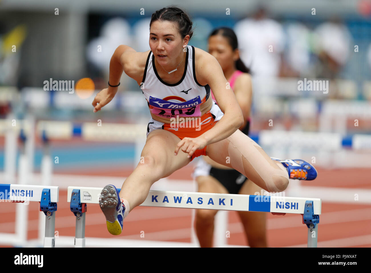 Todoroki Stadium, Kanagawa, Japan. 8th Sep, 2018. Meg Hemphill ...
