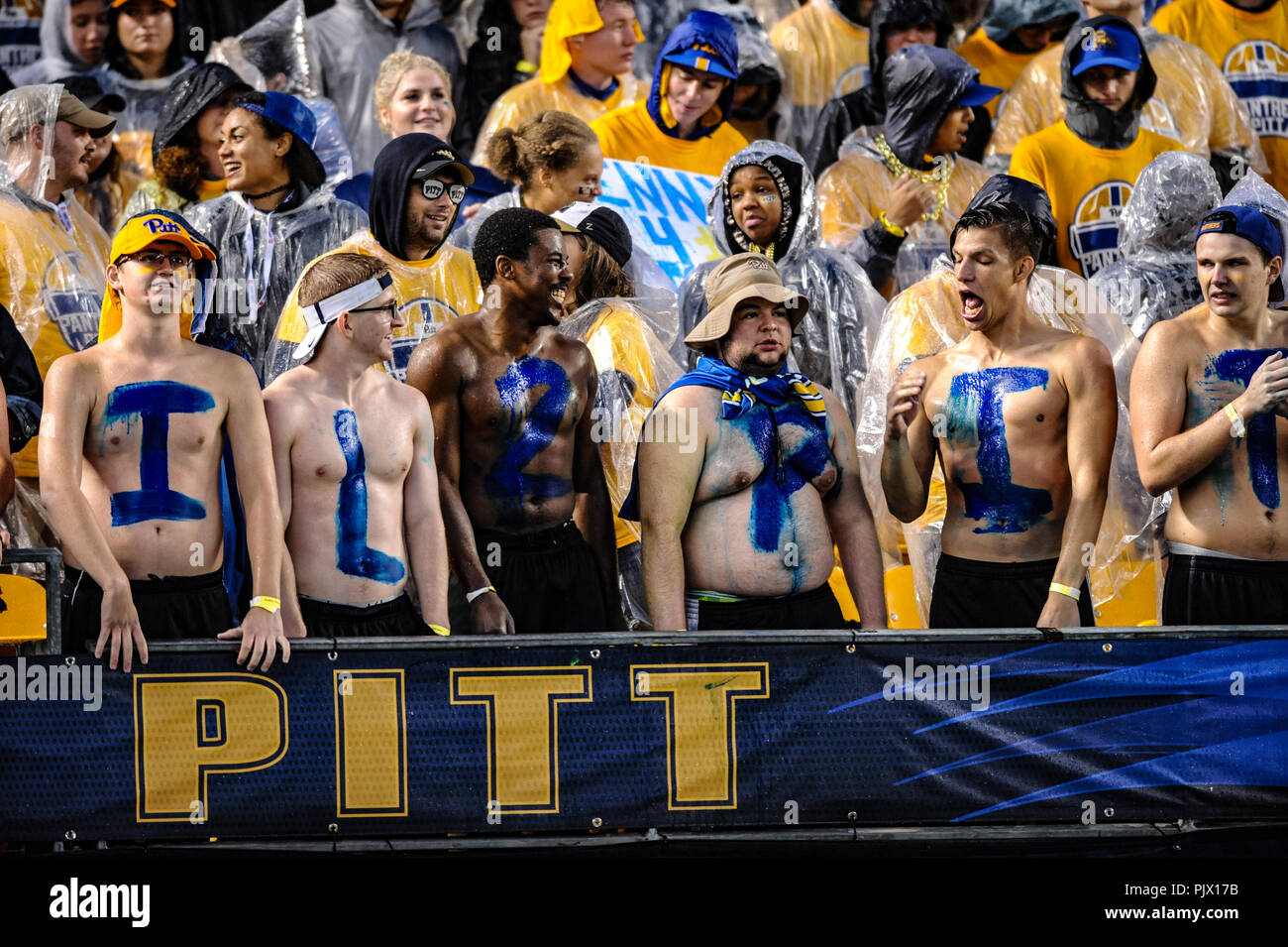 Pittsburgh, PA, USA. 8th Sep, 2018. Fans at the Pitt Panthers vs Penn ...