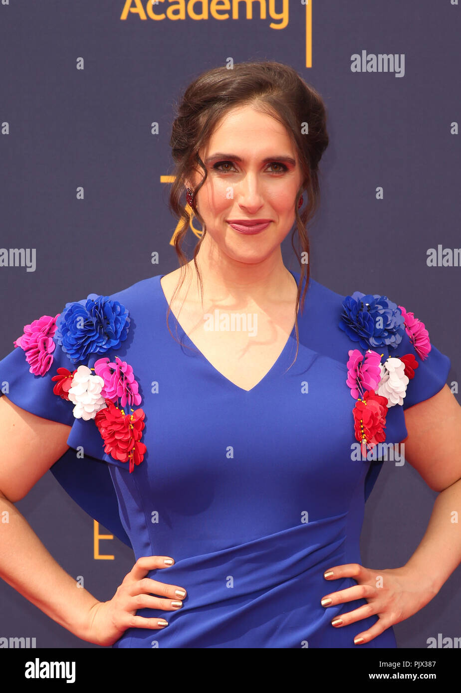 LOS ANGELES, CA - SEPTEMBER 8: Megan Amram, at the 2018 Creative Arts ...