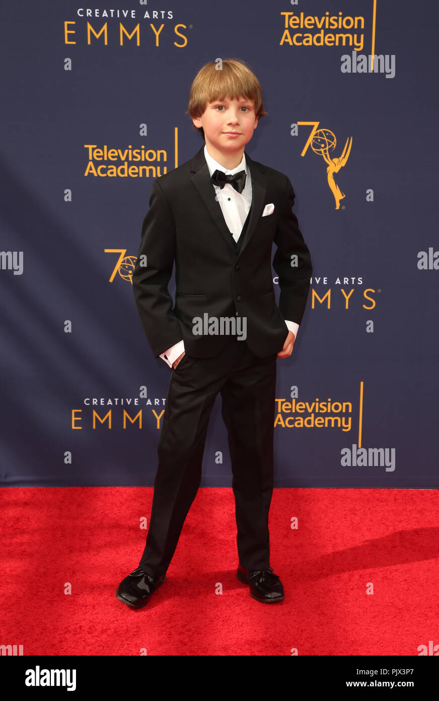 LOS ANGELES, CA - SEPTEMBER 8: Finn Carr, at the 2018 Creative Arts ...