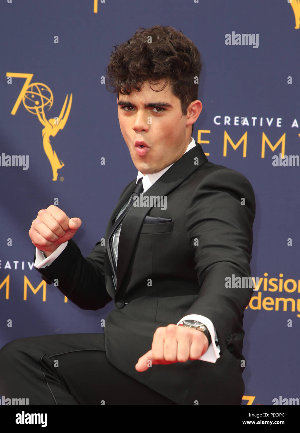 LOS ANGELES, CA - SEPTEMBER 8: Emery Kelly, at the 2018 Creative Arts ...