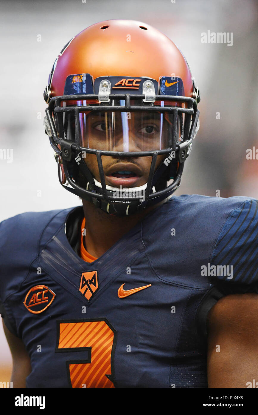 Syracuse, NY, USA. 8th Sep, 2018. Syracuse defensive back Christopher ...