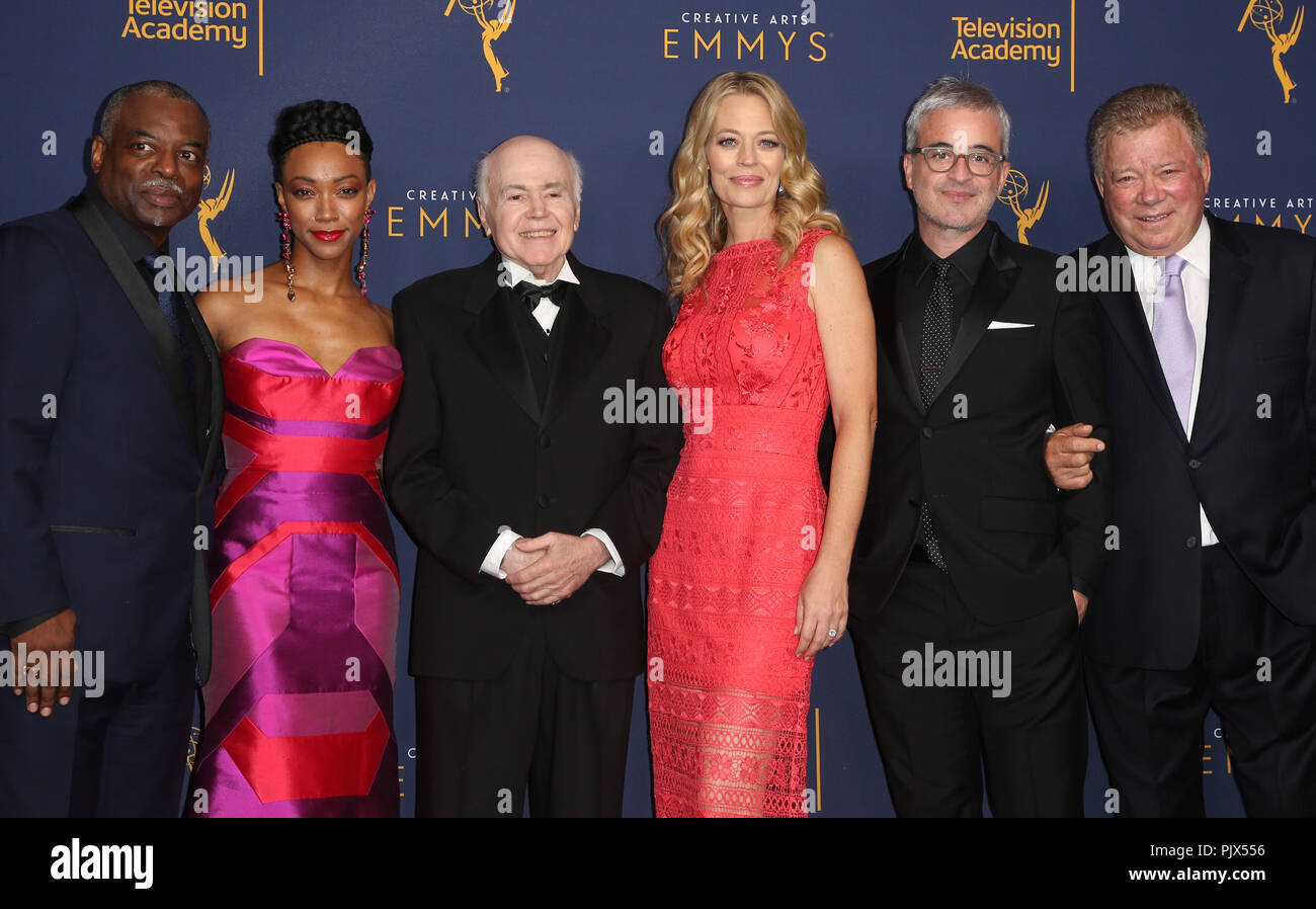 Los Angeles, Ca, USA. 8th Sep, 2018. LeVar Burton, Sonequa Martin-Green ...