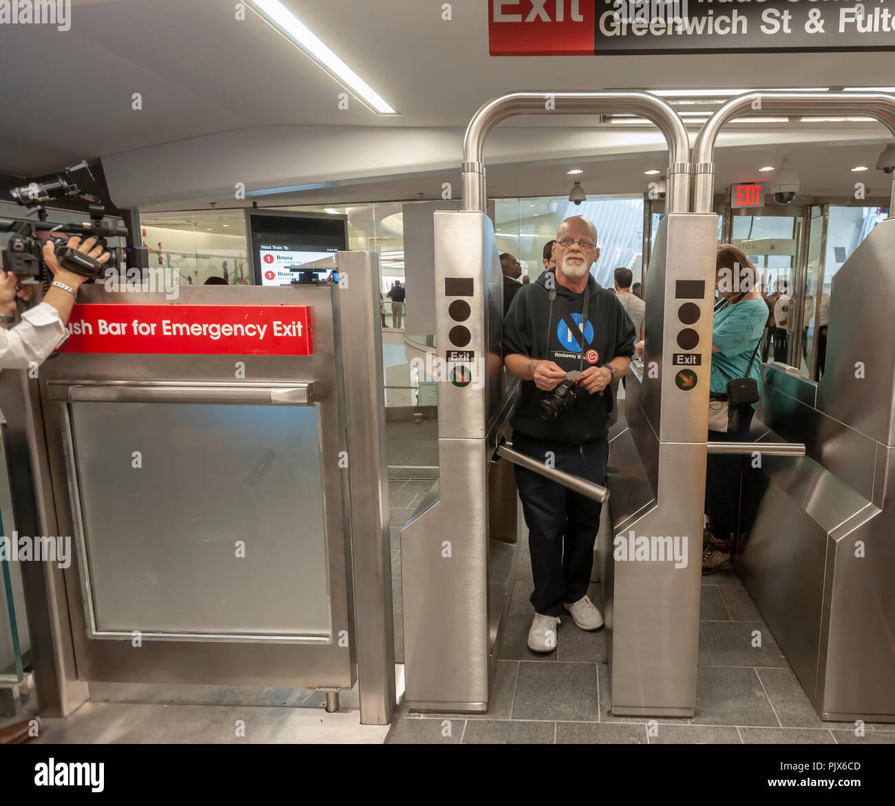 New York, USA. 08th Sep, 2018. Seventeen years after being destroyed on ...