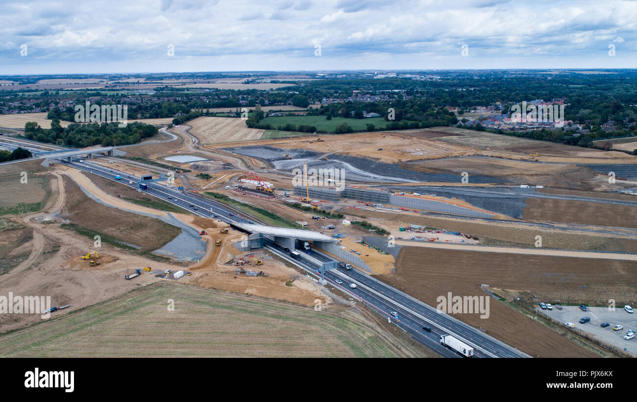 Aerial picture dated September 9th shows the dumper trucks parked up on ...