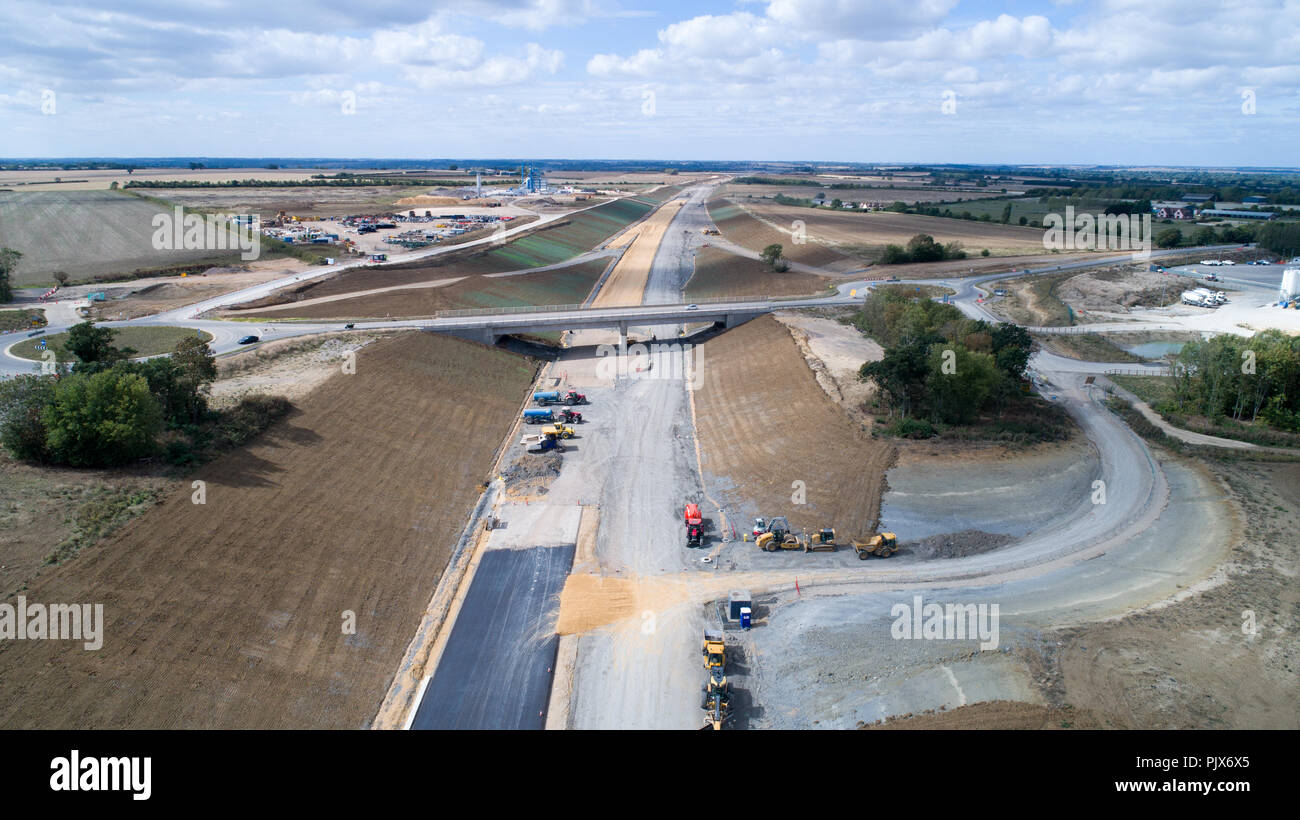 Aerial picture dated September 9th shows the dumper trucks parked up on ...
