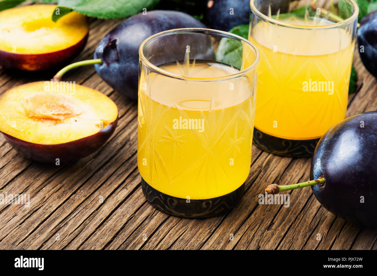 Rakia-Balkan strong alcoholic beverage from plum.Plum brandy Stock ...