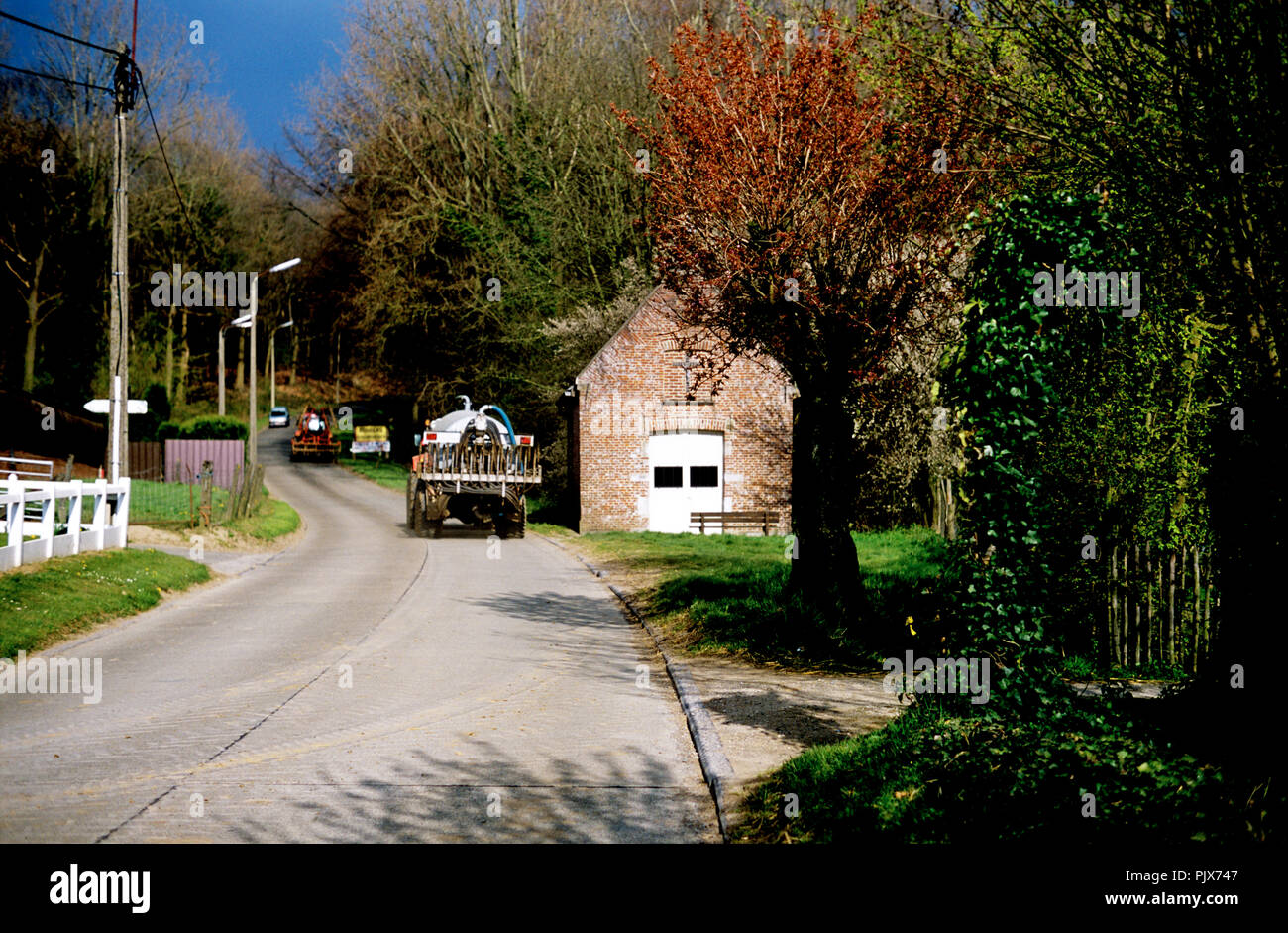 the Bosberg hill near Geraardsbergen and Galmaarden (Belgium, 12/04 ...