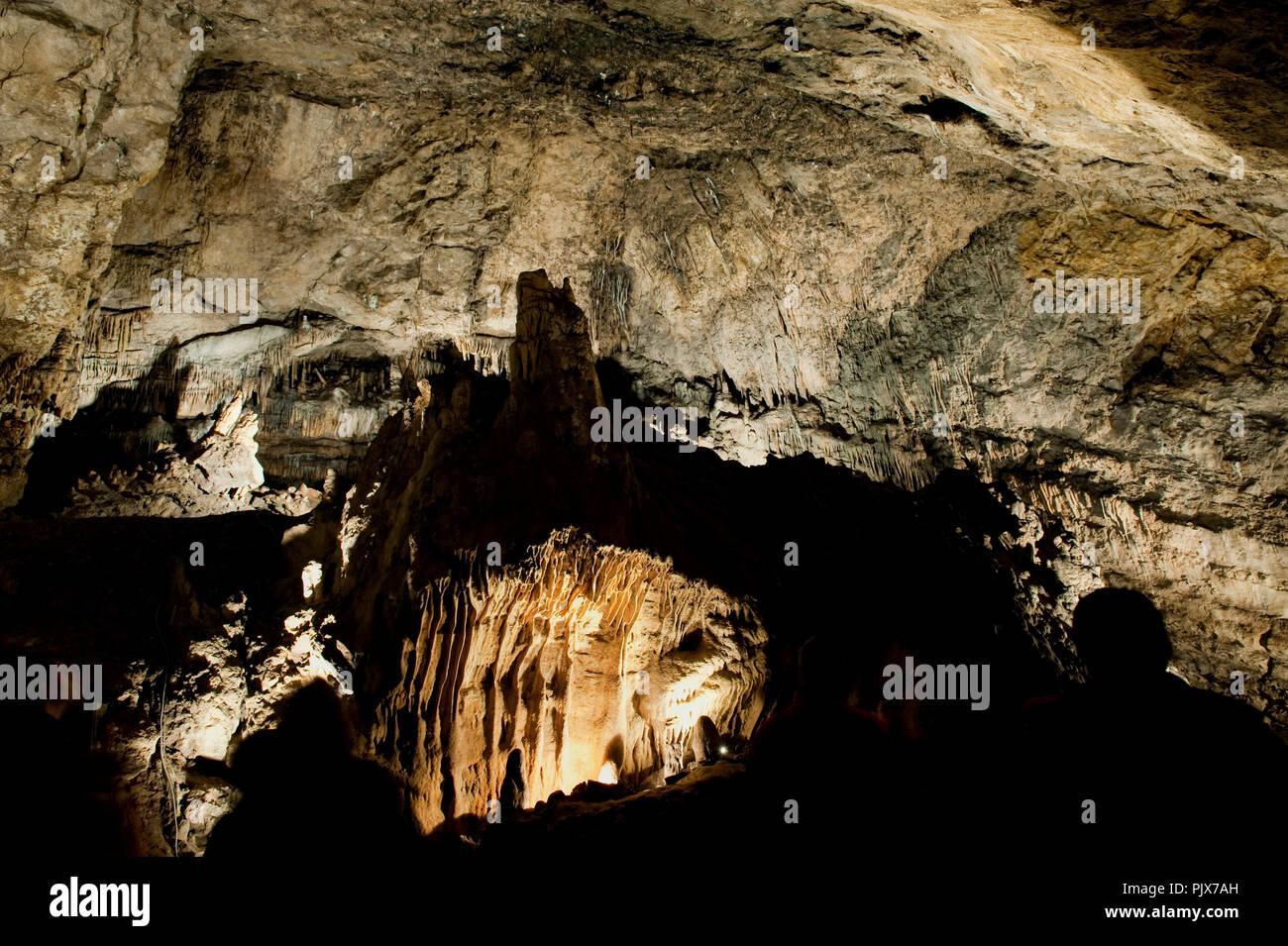 The Cave of Han in Han-sur-Lesse, a major Belgian tourist attraction ...