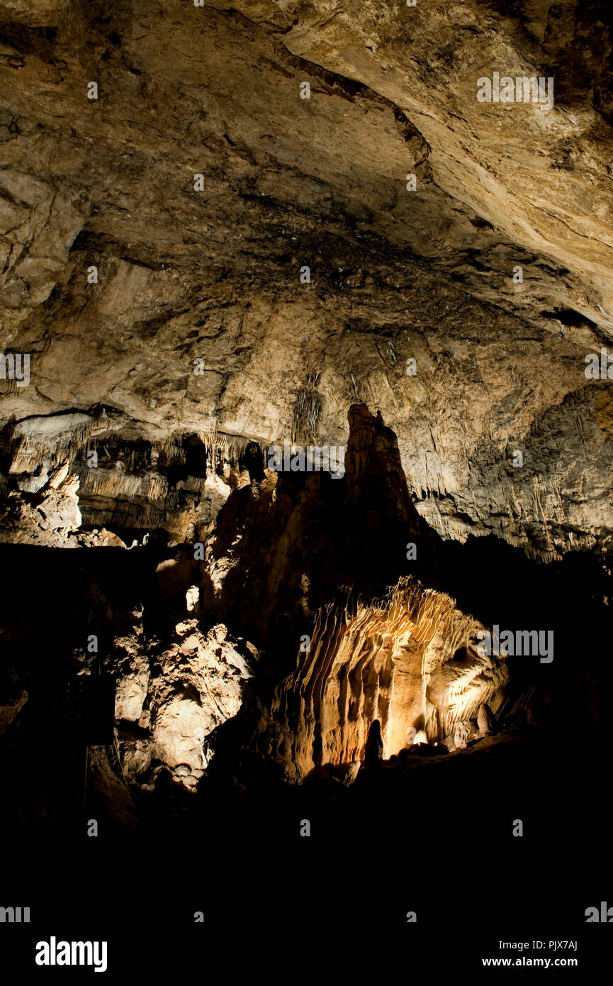 The Cave of Han in Han-sur-Lesse, a major Belgian tourist attraction ...