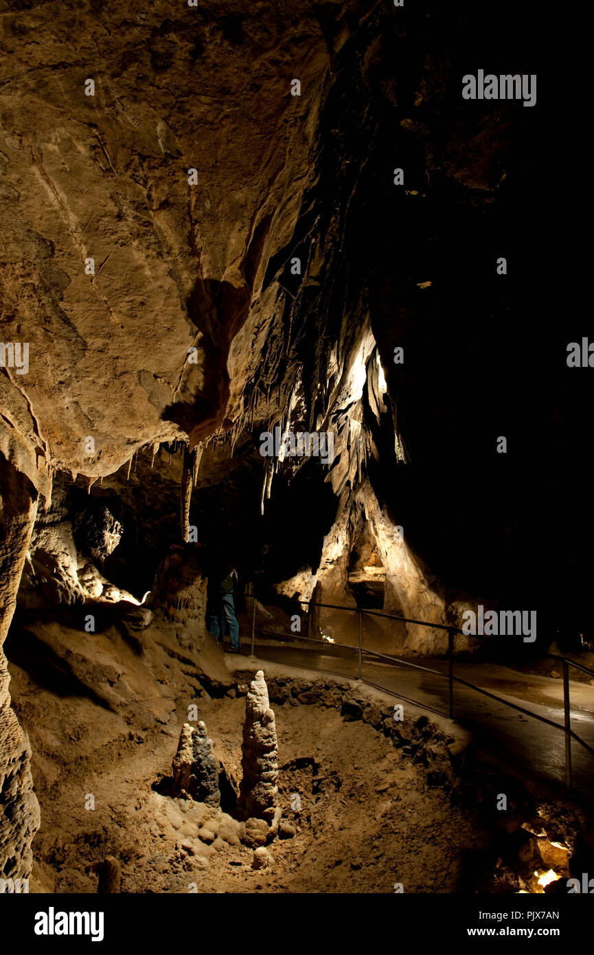 The Cave of Han in Han-sur-Lesse, a major Belgian tourist attraction ...