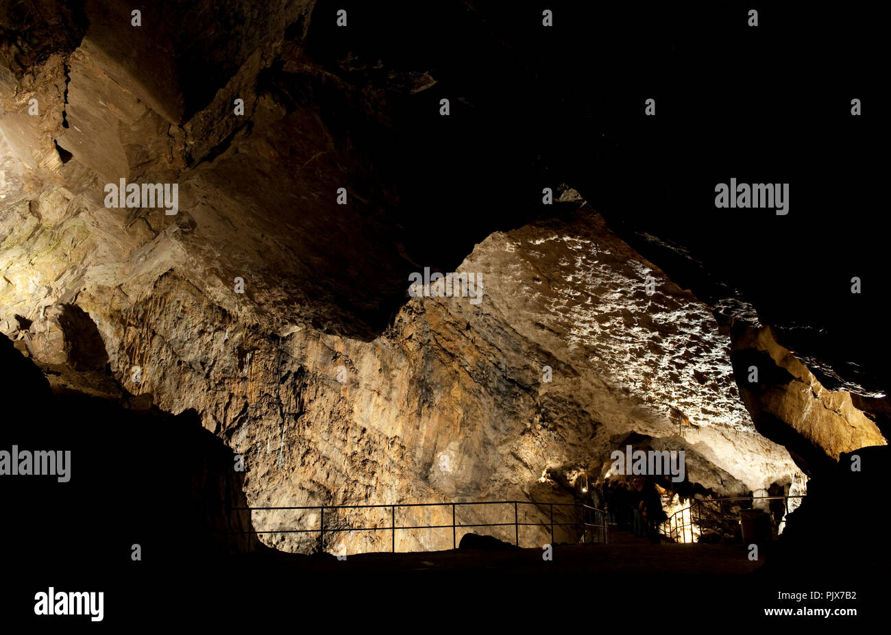 The Cave of Han in Han-sur-Lesse, a major Belgian tourist attraction ...