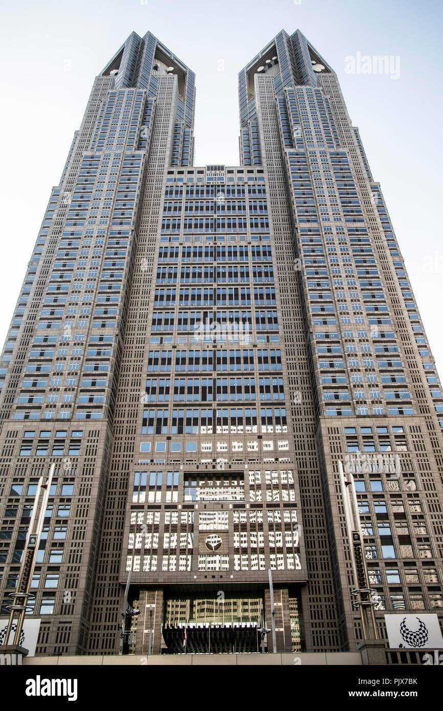 Stock Photo - Tokyo Metropolitan Government Building, Shinjuku, Tokyo ...
