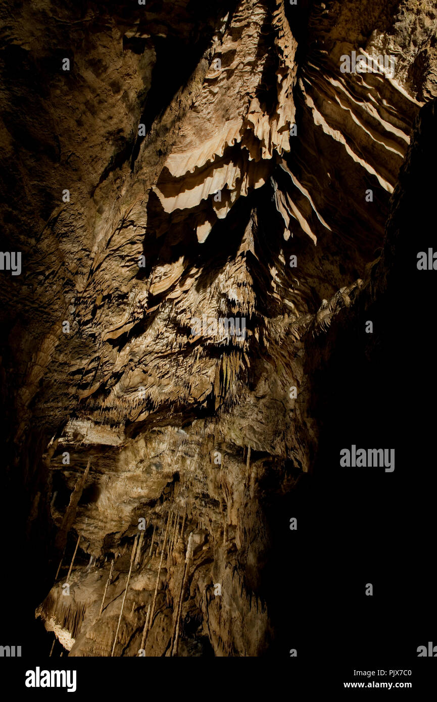 The Cave of Han in Han-sur-Lesse, a major Belgian tourist attraction ...