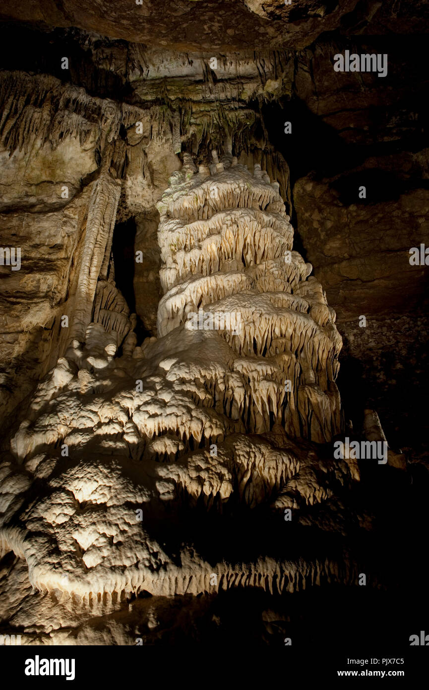 The Cave of Han in Han-sur-Lesse, a major Belgian tourist attraction ...