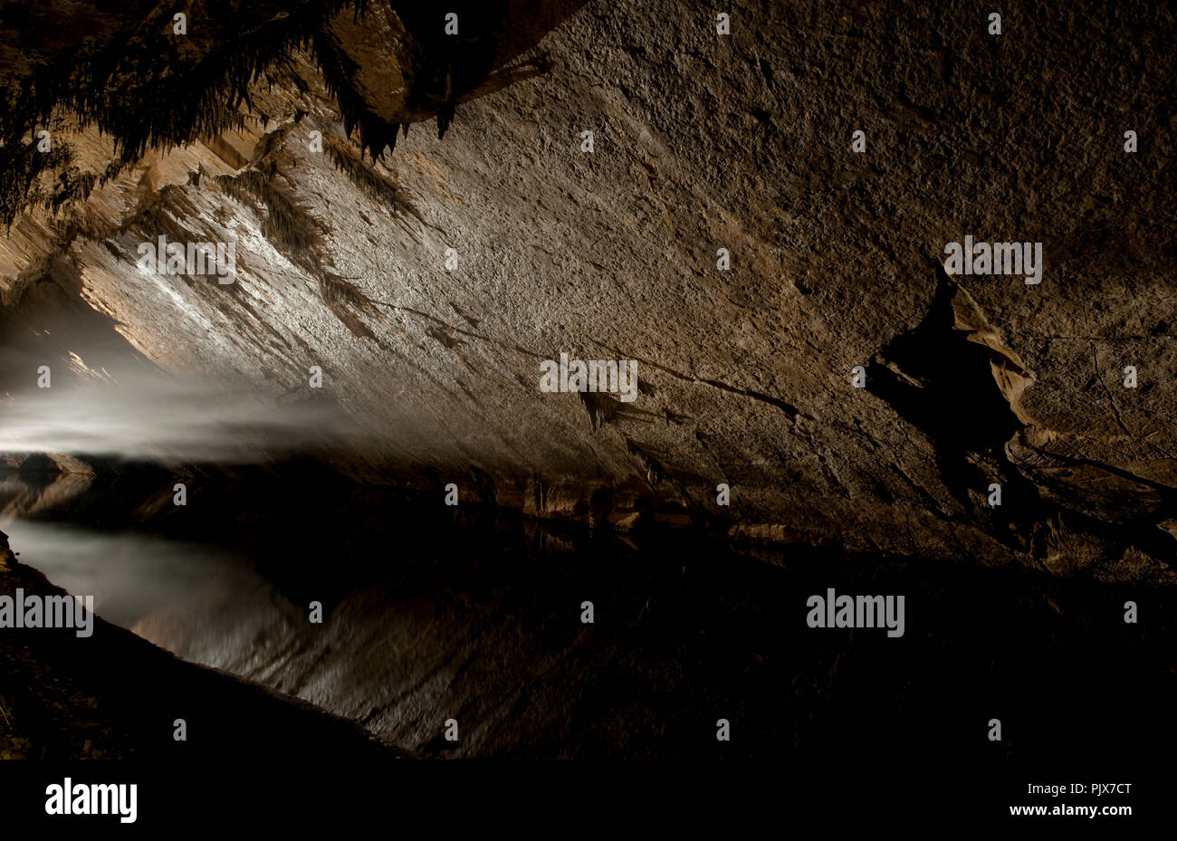 The Cave of Han in Han-sur-Lesse, a major Belgian tourist attraction ...
