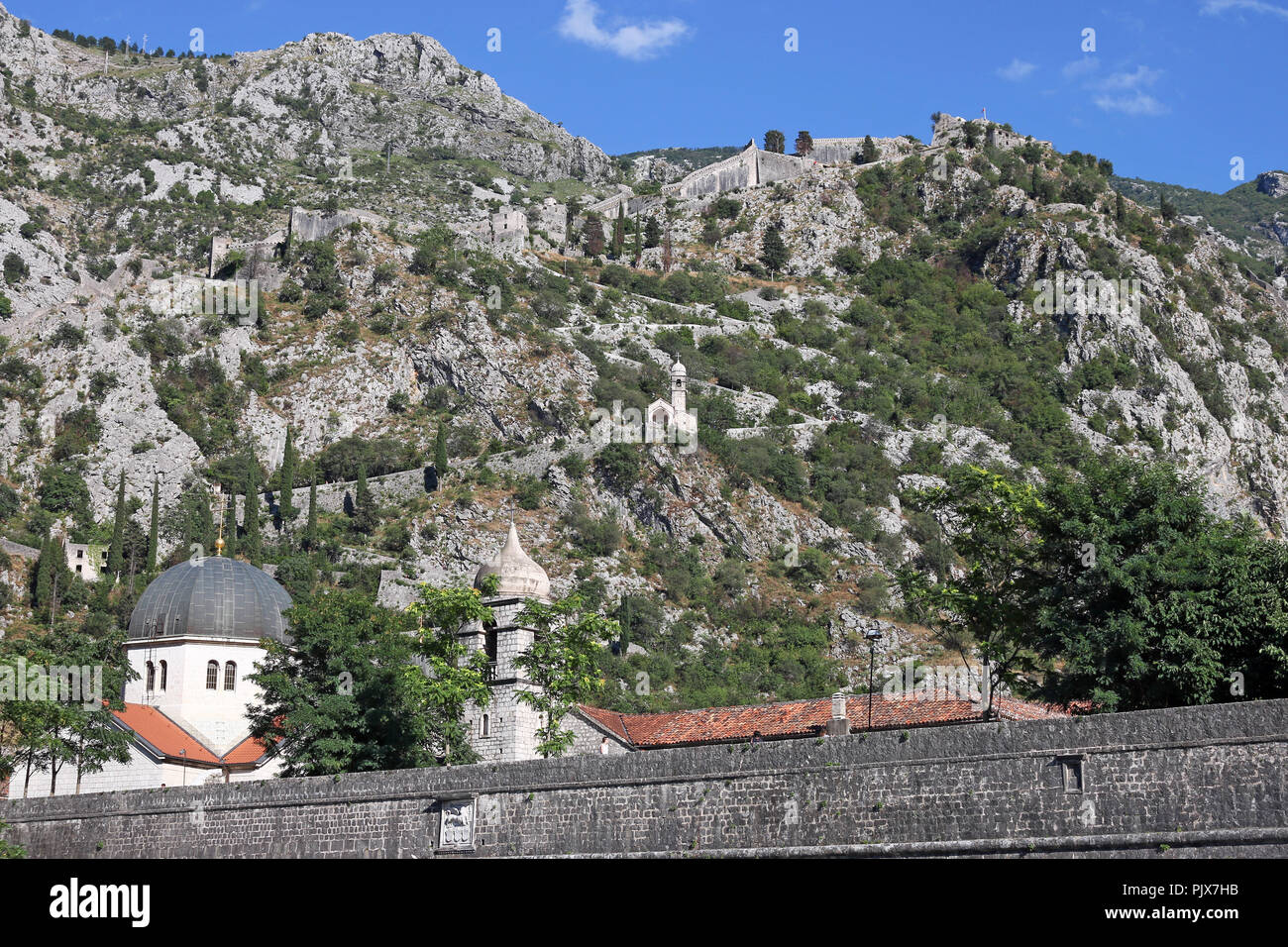 Saint John fortress landmark Kotor Montenegro Stock Photo - Alamy