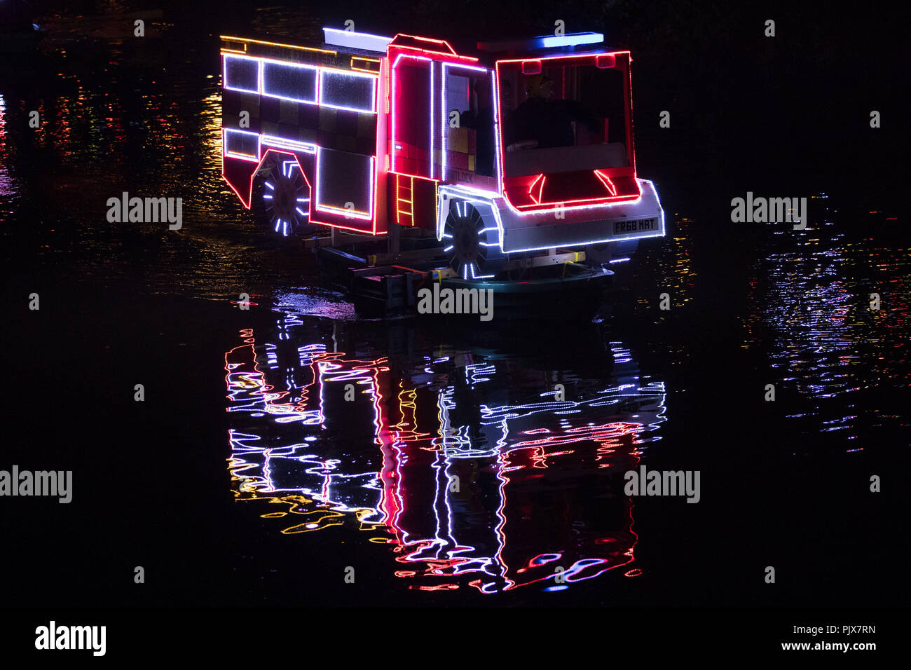 Participants take part in Matlock Bath Illuminations, a parade of ...
