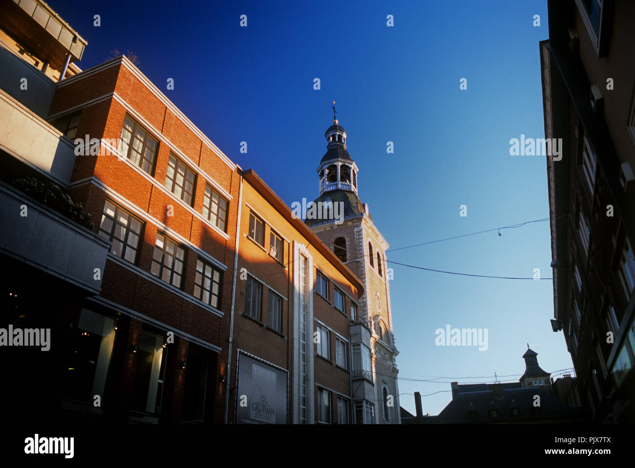 The Virga-Jesse Basilique church in the Zwanestraat, centre of Hasselt ...