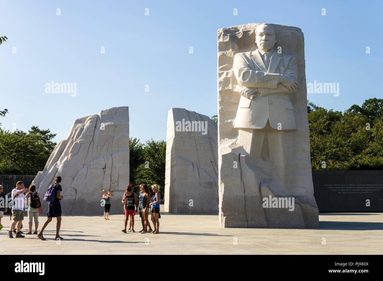 Washington, D.C. The Martin Luther King Jr. Memorial in West Potomac ...