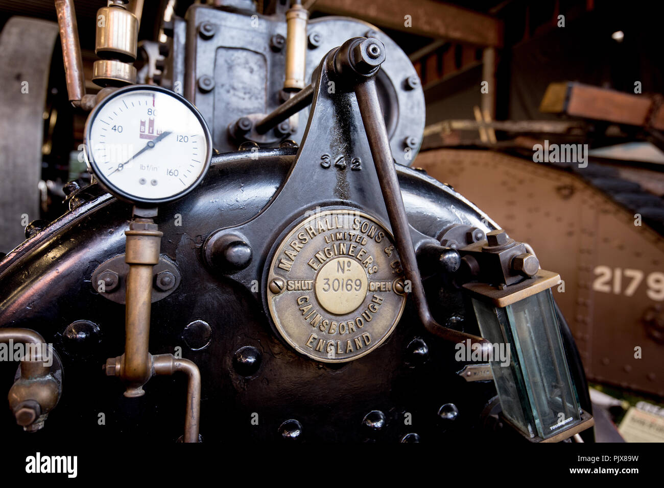 Marshall and sons steam engine Stock Photo - Alamy