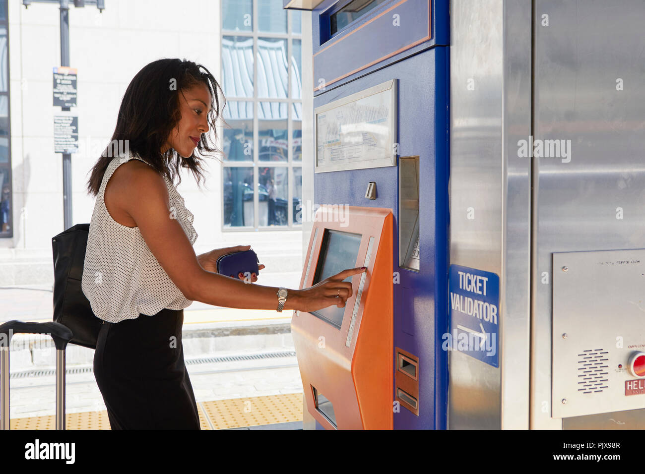 Light rail ticket machine hi-res stock photography and images - Alamy