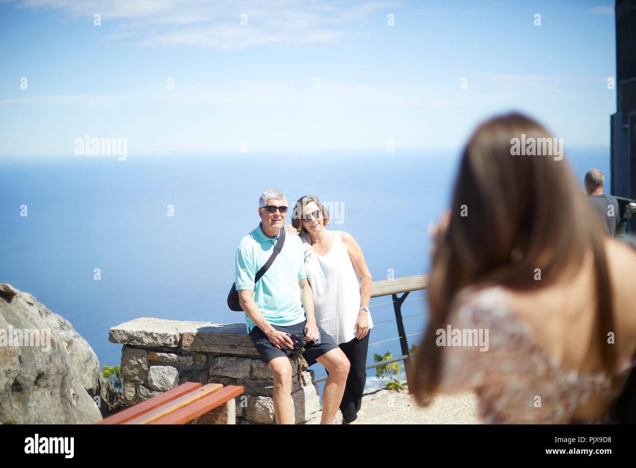 Tourists male female posing hi-res stock photography and images - Alamy