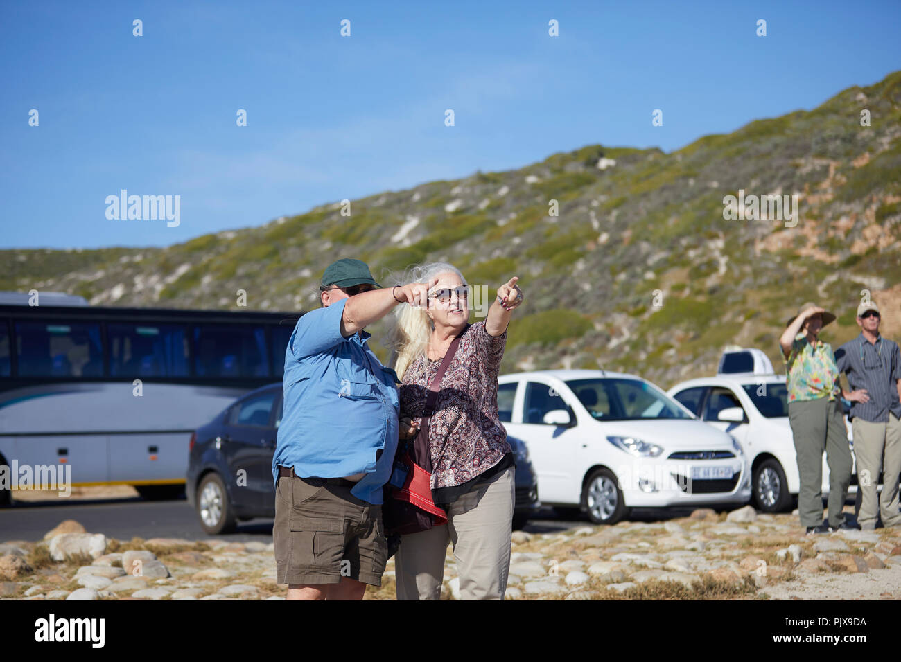 Man pointing distance hi-res stock photography and images - Alamy