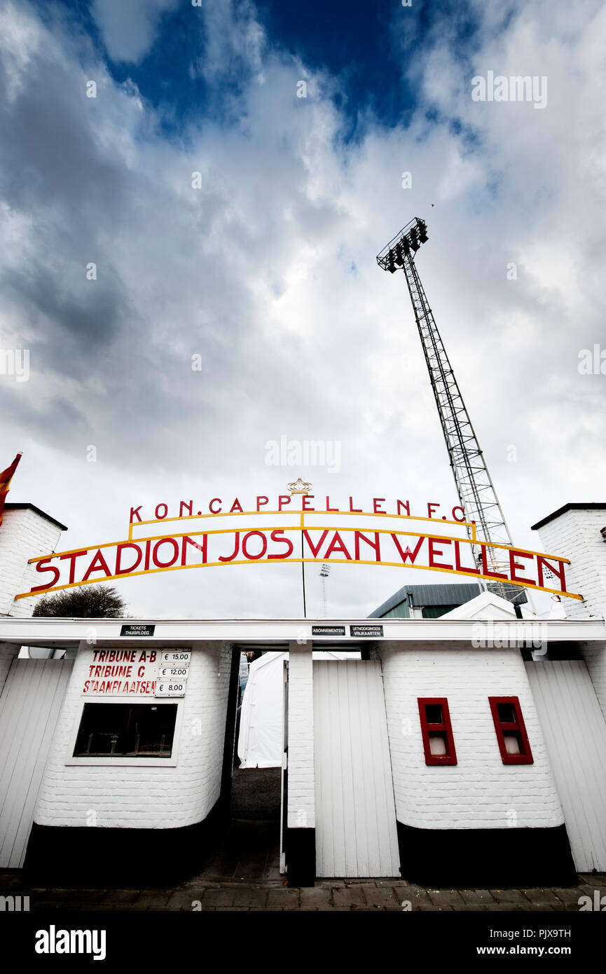 The Jos Van Wellen football stadium of Royal football club Cappellen FC ...