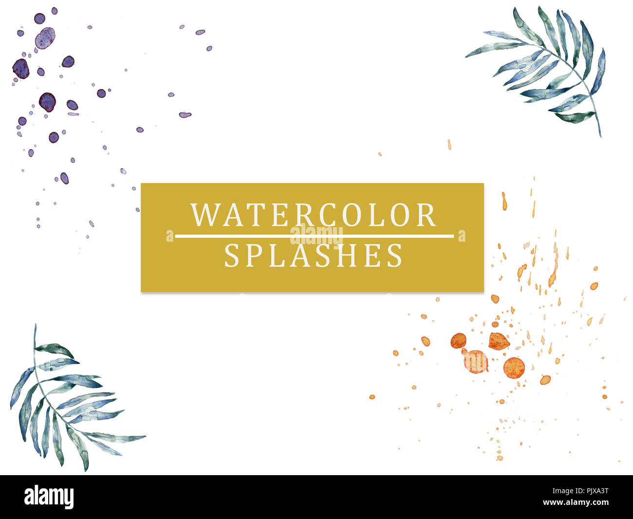 watercolor purple splash texture background isolated. Hand-drawn blob ...