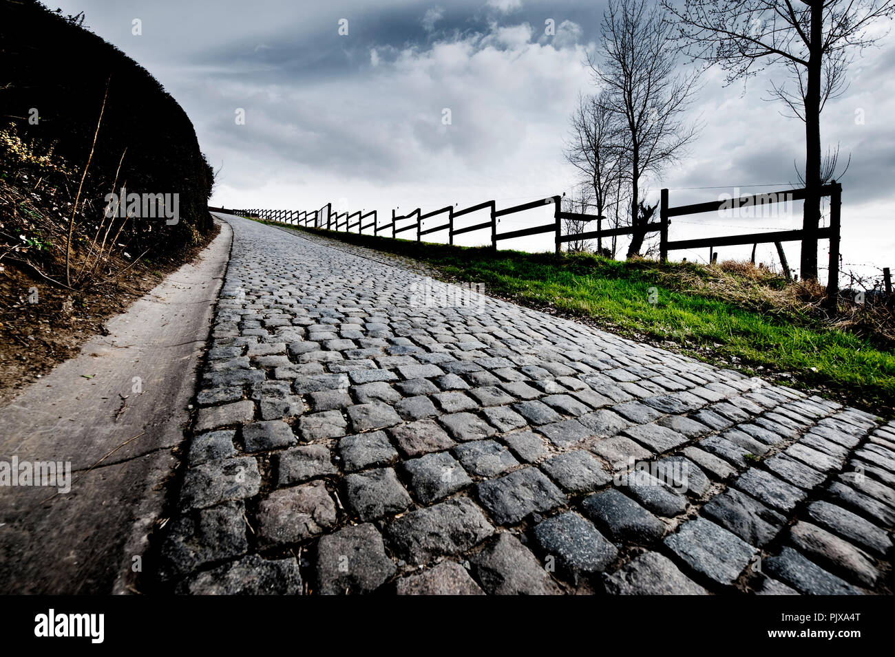 The Paterberg hill in Kluisbergen, one of the steepest hills on the ...