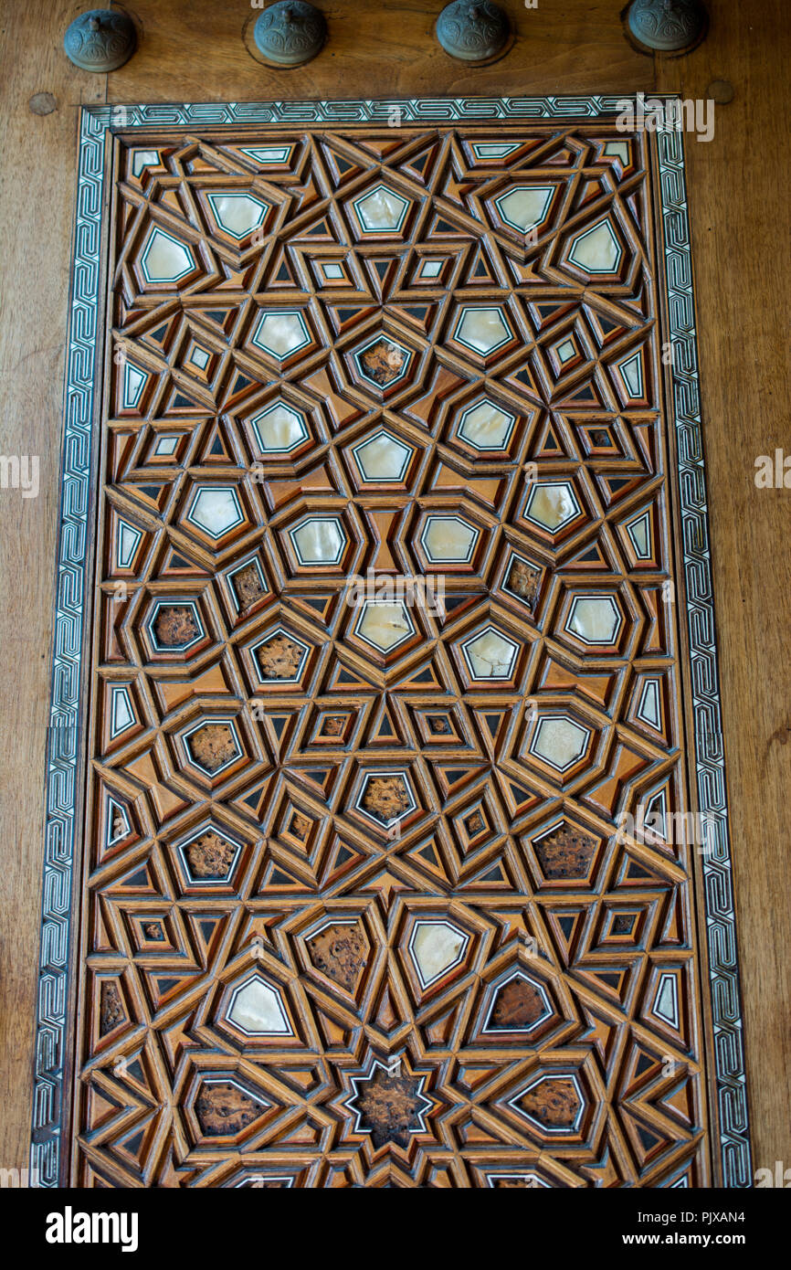 Ottoman Turkish art with geometric patterns in view Stock Photo - Alamy