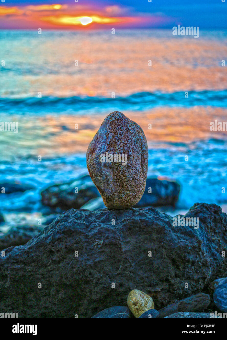 Rock formations and Cairns Stock Photo - Alamy