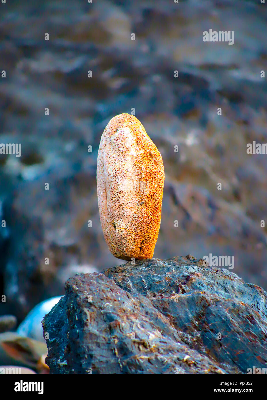 Rock formations and Cairns Stock Photo - Alamy
