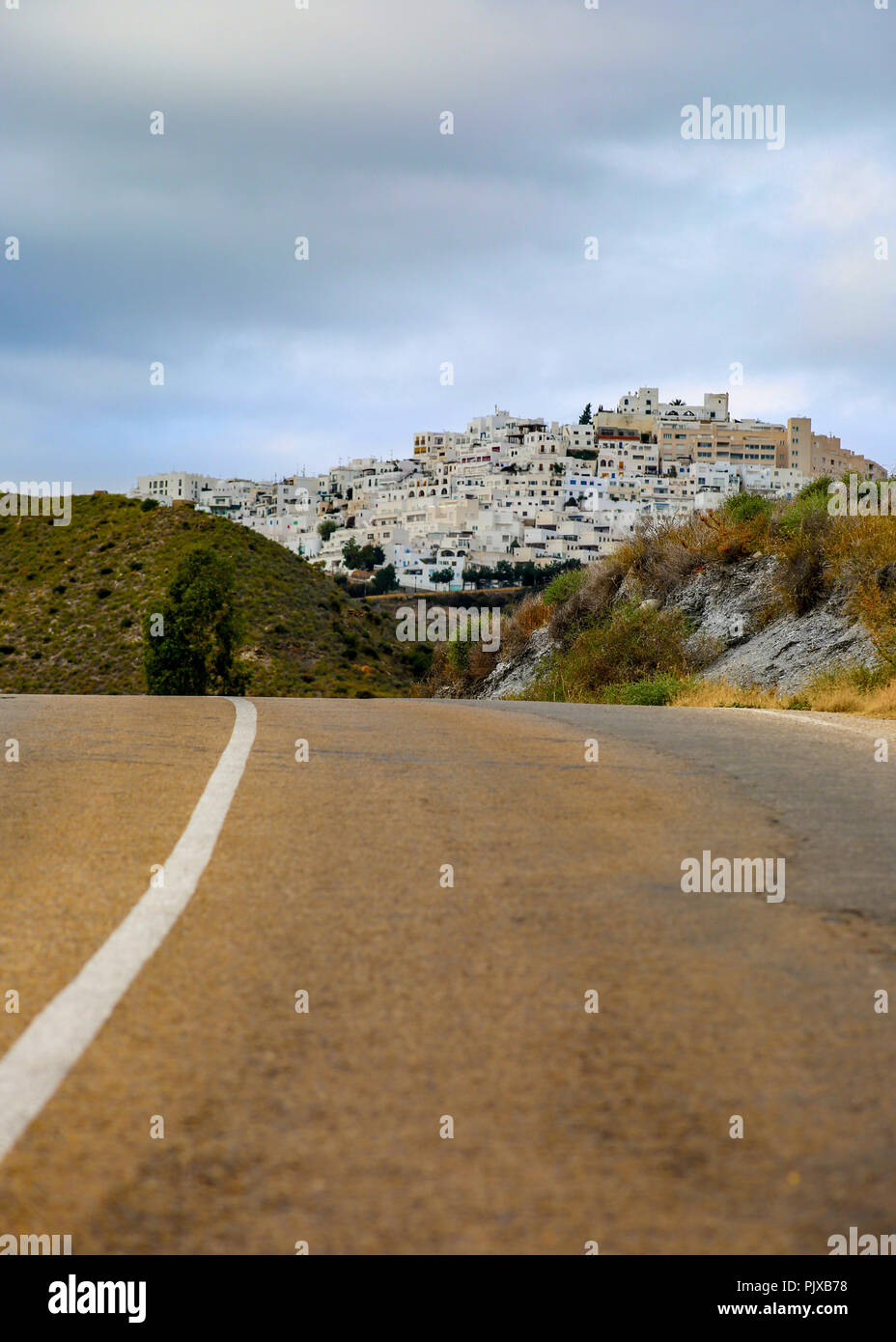 View of Mojacar Town Stock Photo - Alamy